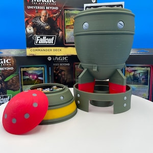 Mini Nuke MTG Deck Box: Fallout Themed 100 Card Storage - Etsy