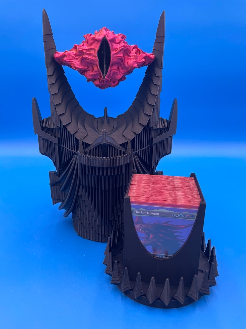 MTG LOTR Sauron’s Tower Inspired Deck Box | Magic the Gathering | EDH ...