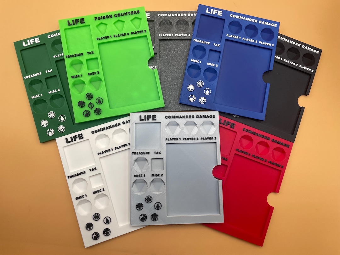 MTG Commander Tray Version 2: 3D Printed Command Zone Organizer - Etsy