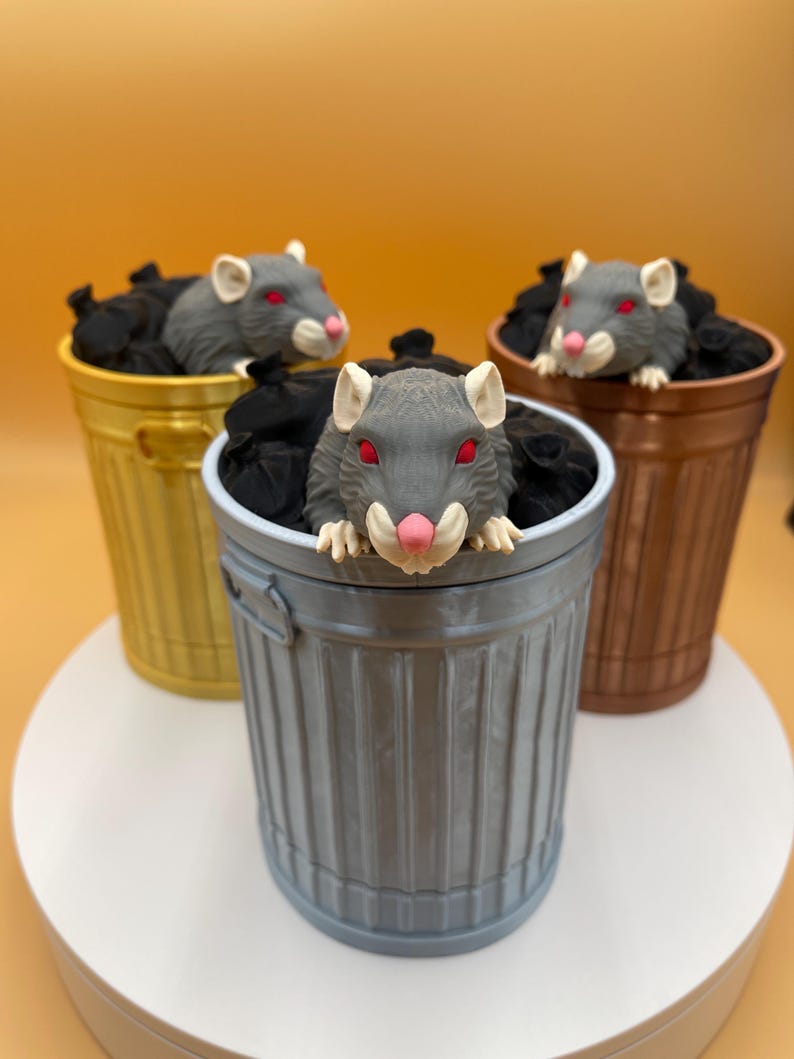 MTG Trashcan Rat Deck Box for 100 Cards | Magic the Gathering | EDH ...