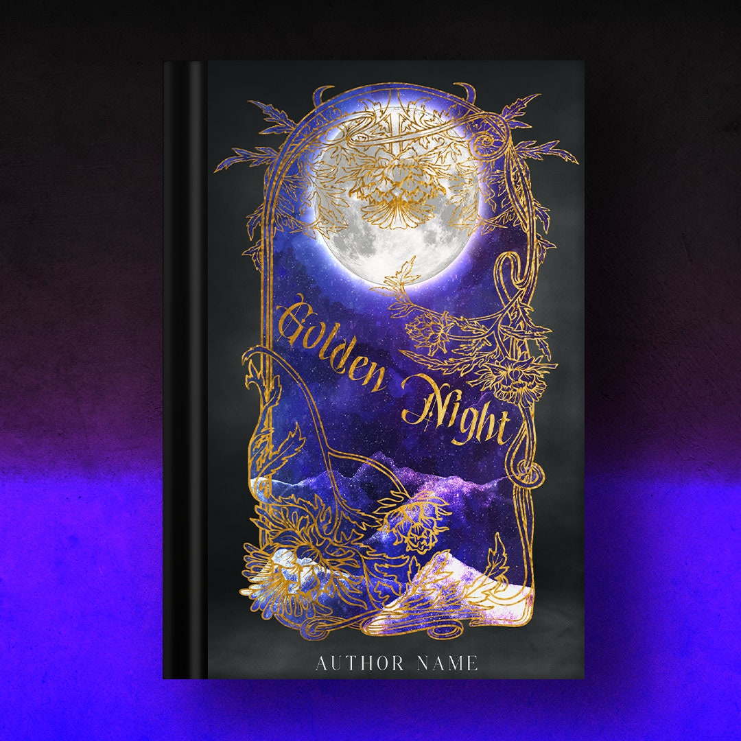 Golden Night Sky Fantasy Cover Premade | Fantasy Cover Design | KDP ...