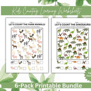 Counting Worksheets, Preschool Counting, A Fun Way to Learn to Count ...