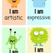 100 Printable Monster Theme Affirmation Cards for Kids - Etsy
