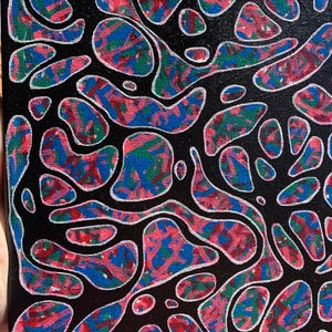 Maximalist Abstract Painting: Colorful Acrylic Canvas Wall Art - Etsy