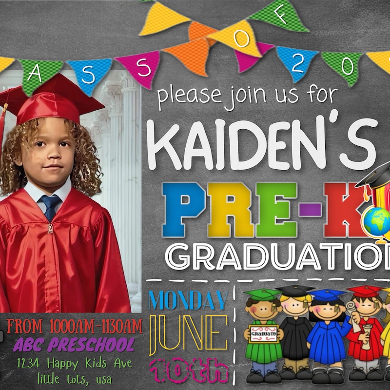 Pre K Graduation Party - Etsy