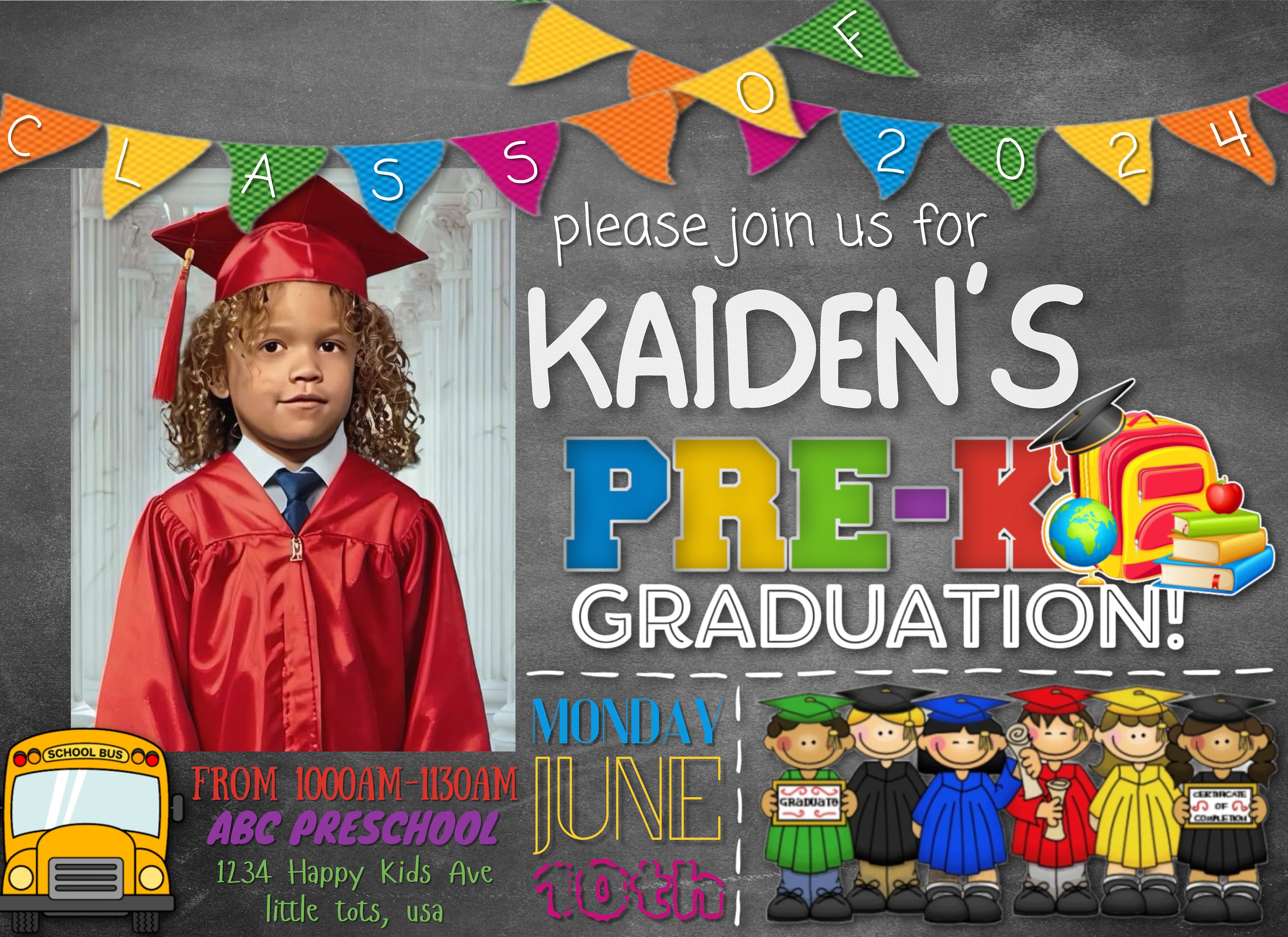 Pre-k Graduation Invitations - Etsy