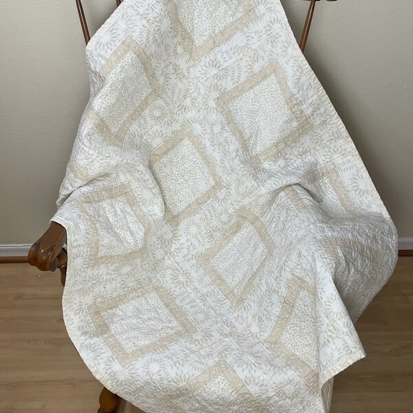 Neutral Quilt - Etsy