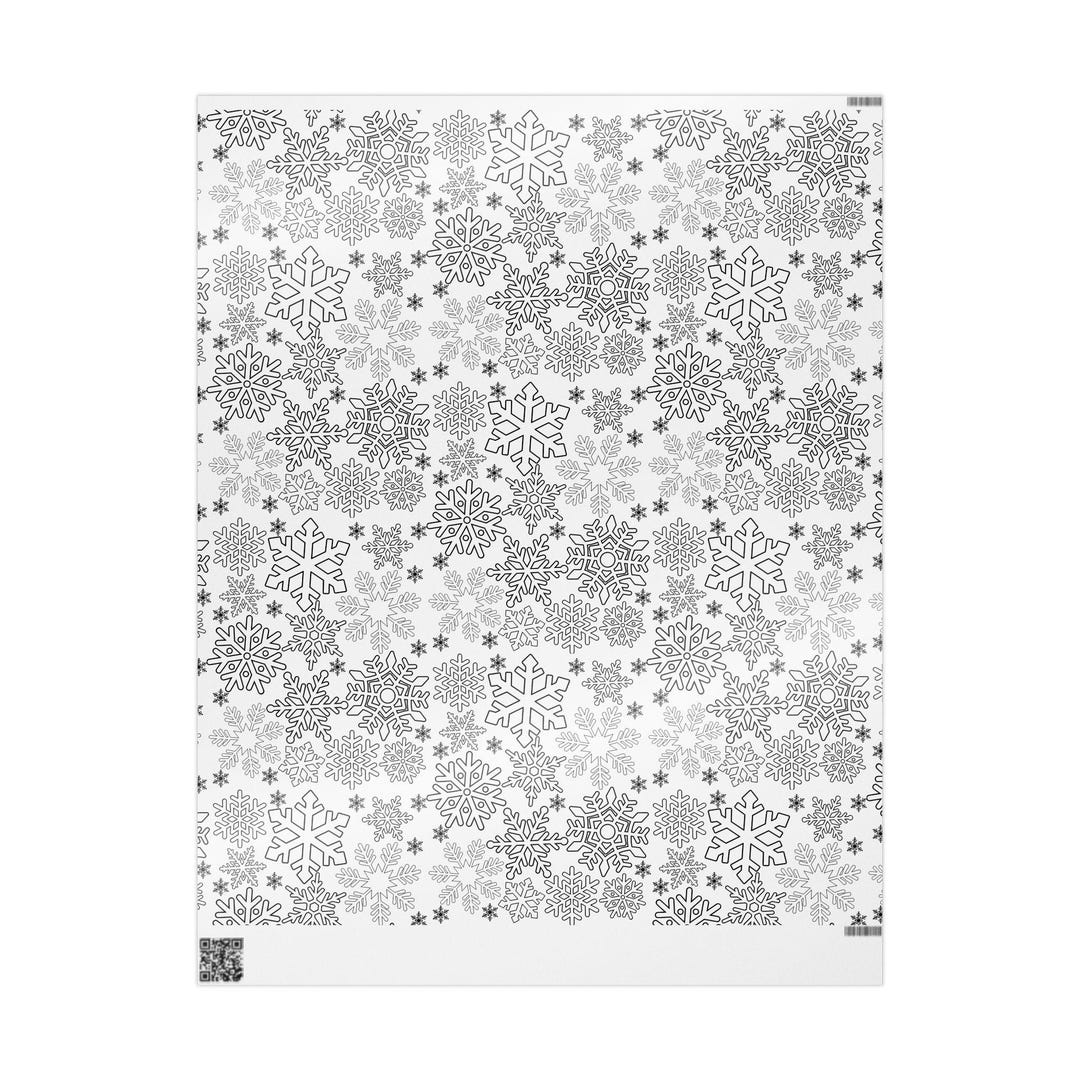 Coloring Page Wrapping Papers for Holidays, Kids Crafts, Gift Wrapping ...