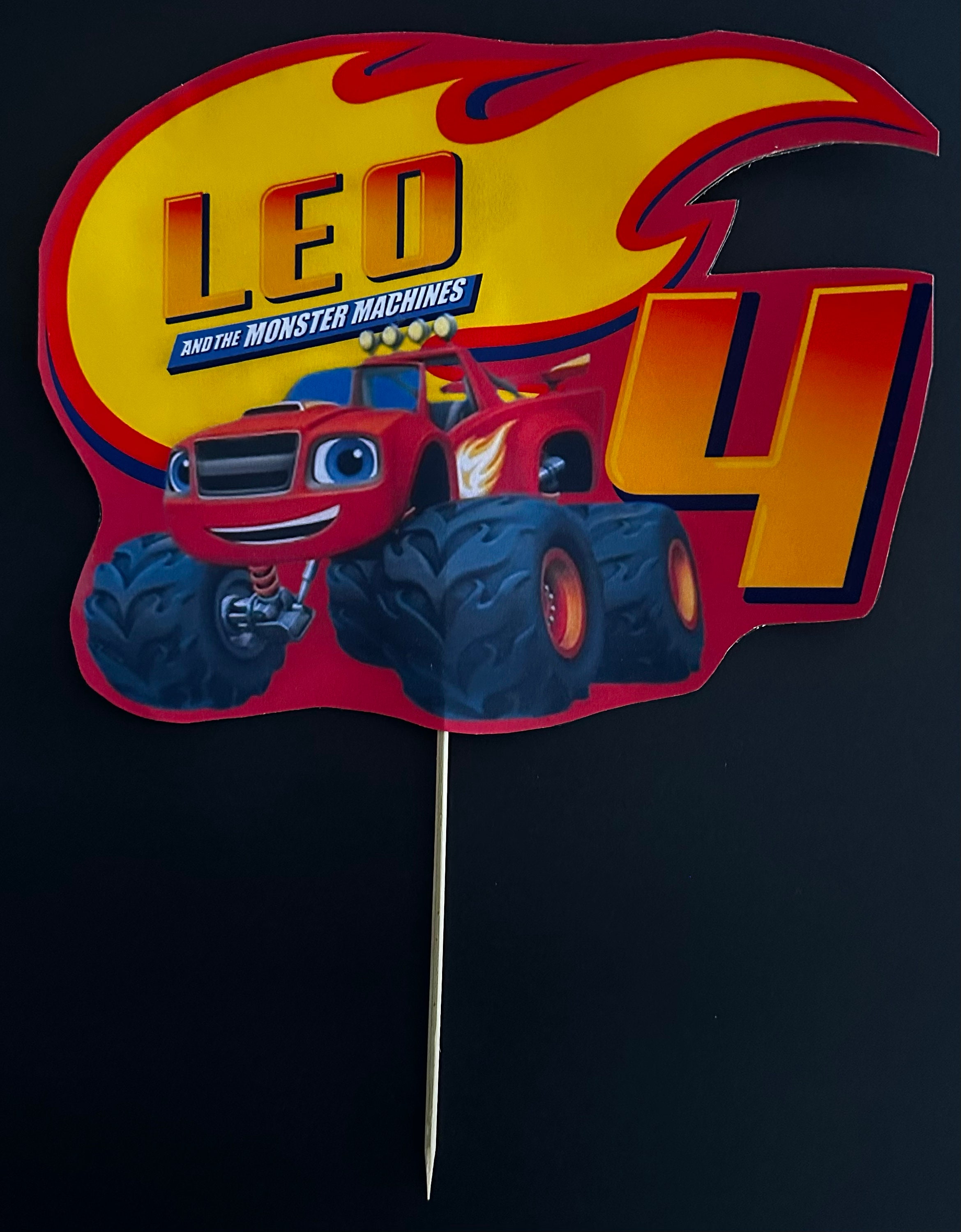 Blaze and the Monster Machines Personalized Cake Topper - Etsy