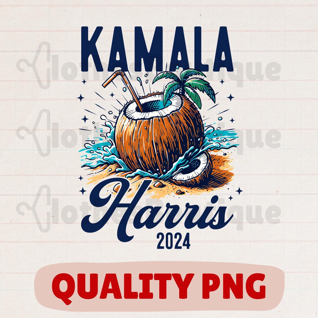 Kamala Harris 2024 Png, Kamala Coconut Tree Png, Support Kamala Png ...