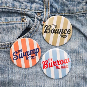 Custom College University Game Day Buttons Ucf Fau Uf and More - Etsy