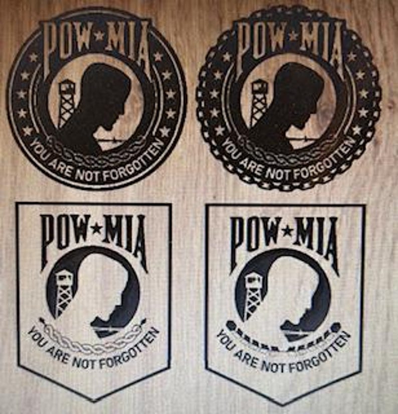 POW MIA Svg,pdf,dxf Files for Cnc Routers, Vinyl Cutters, Laser ,POW - Etsy