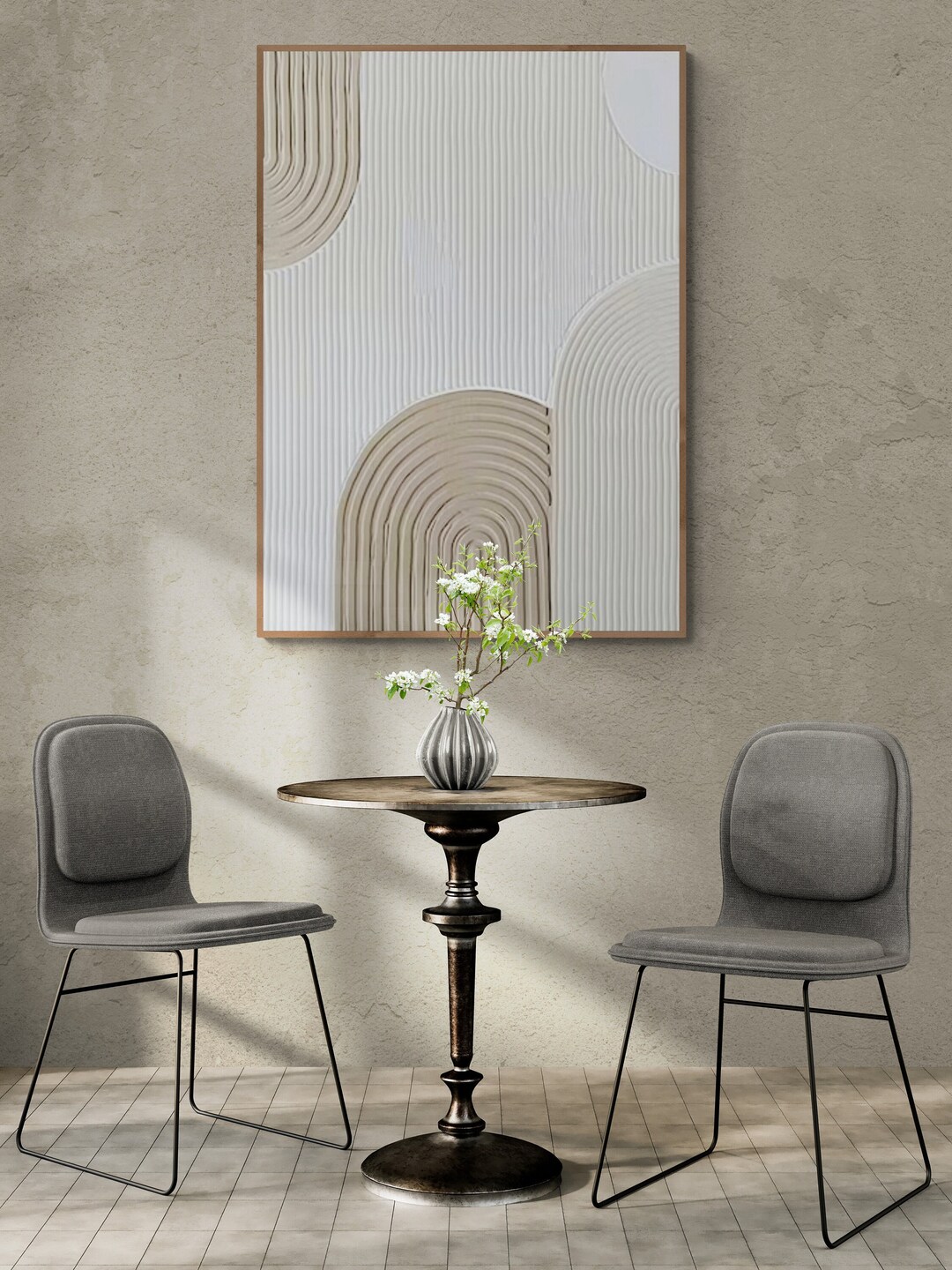 Arches Texture ,with Wooden Frame and Acrylic Paint ,bono Home Decor ...