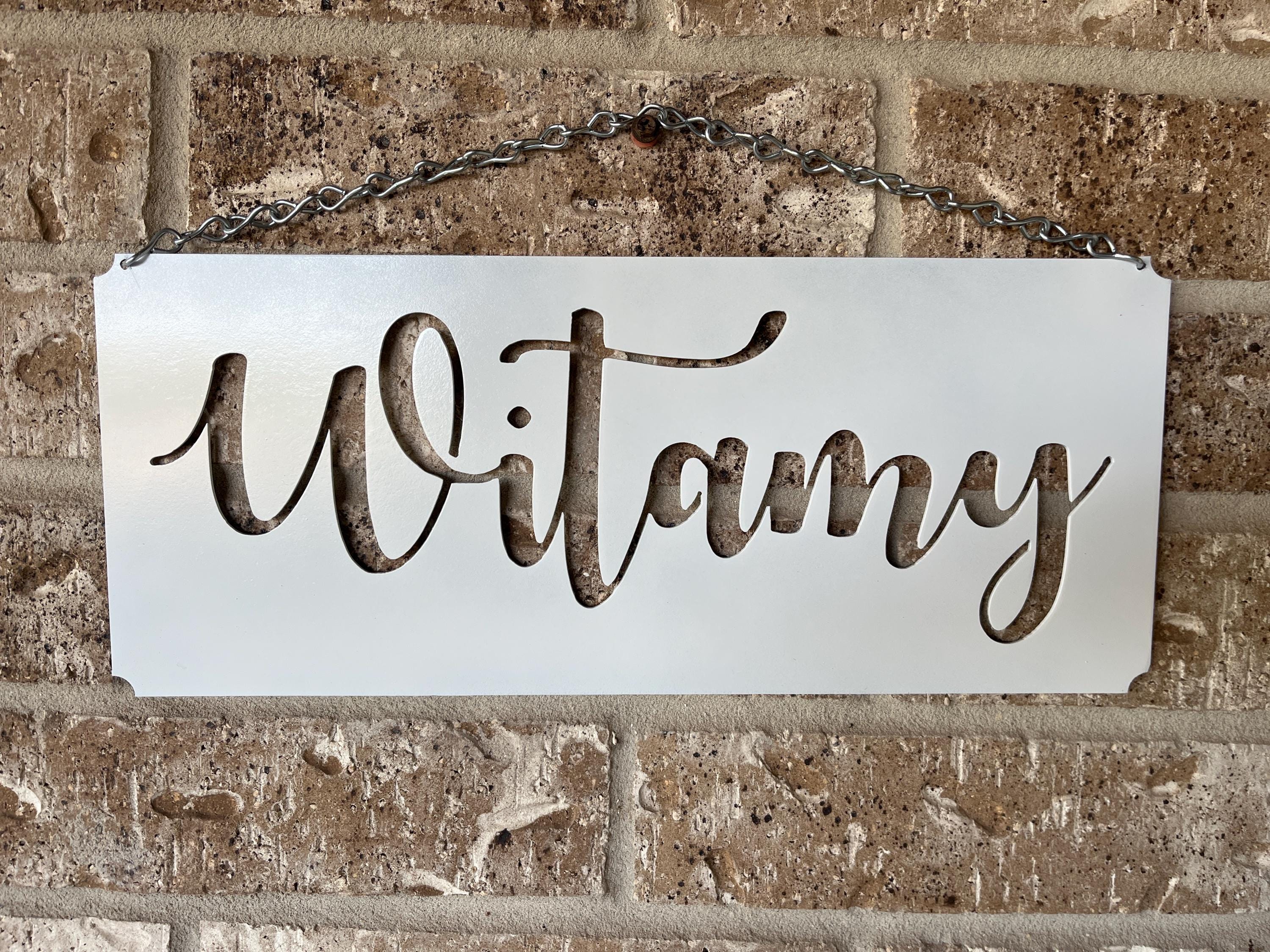 Witamy Welcome Sign - Etsy