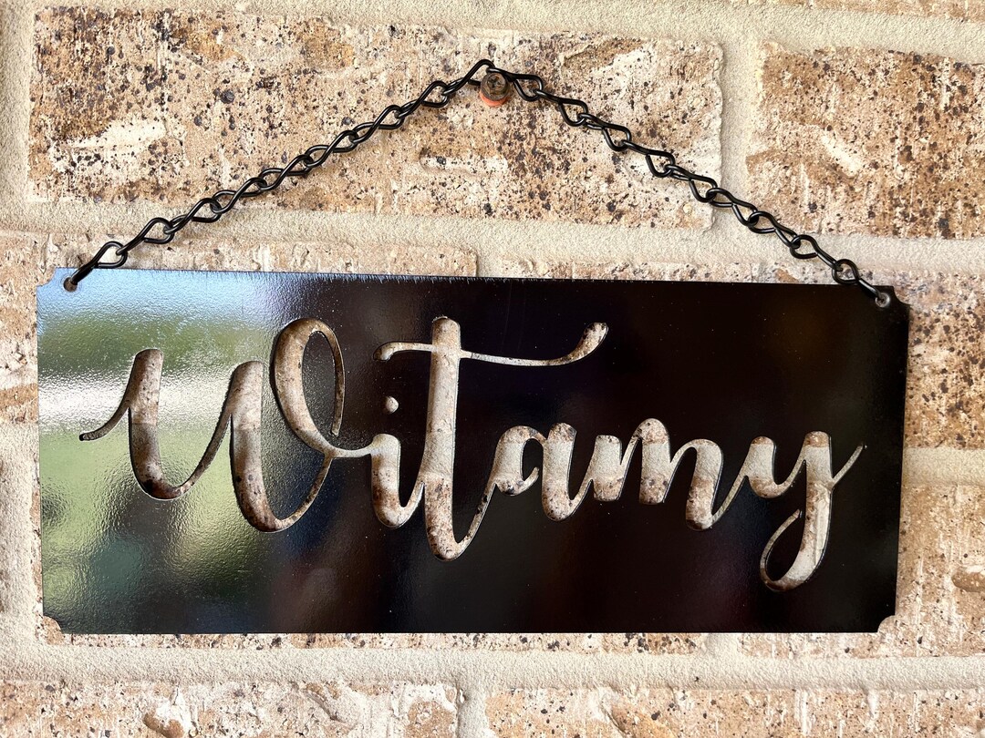 Witamy Welcome Sign - Etsy