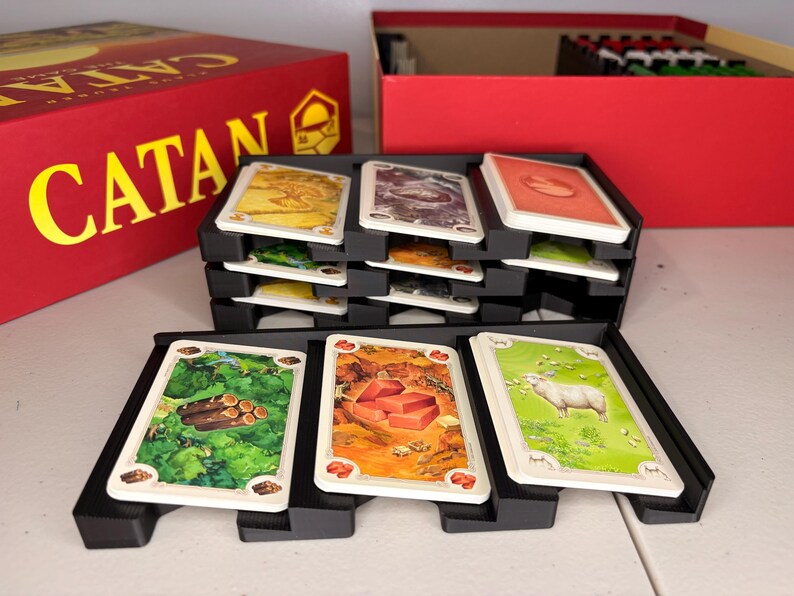 Catan 6th Edition Organizer Insert | Base Game + 5–6 Player Expansion ...
