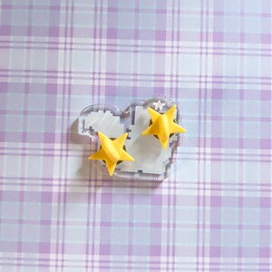 Kawaii Cat Pixel Art Acrylic Pin Glitter Epoxy Pixel Cat Cute Kitty ...