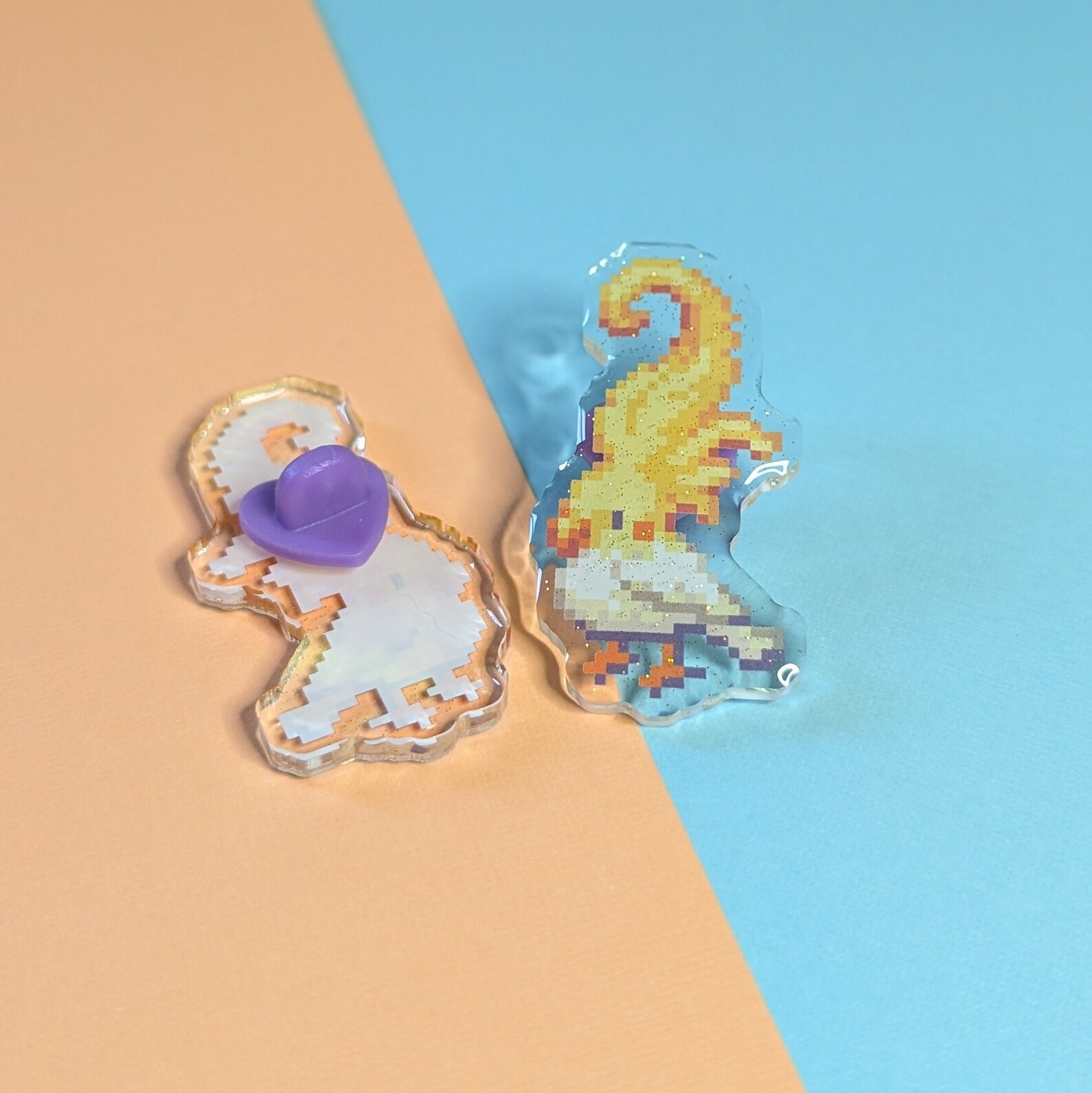 Majestic Crest Cockatiel Pin | Pixel Art Bird Acrylic Pin | Epoxy ...