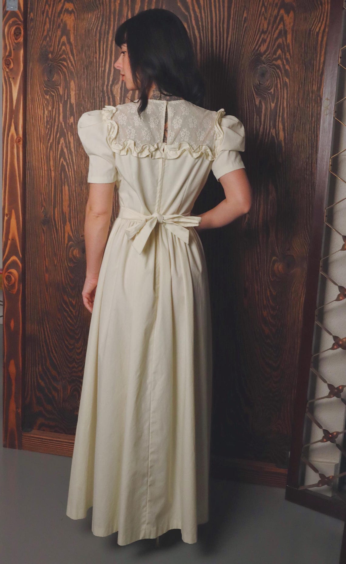 Vintage Edwardian Cottage Core White Dress for Wedding or Reception - Etsy