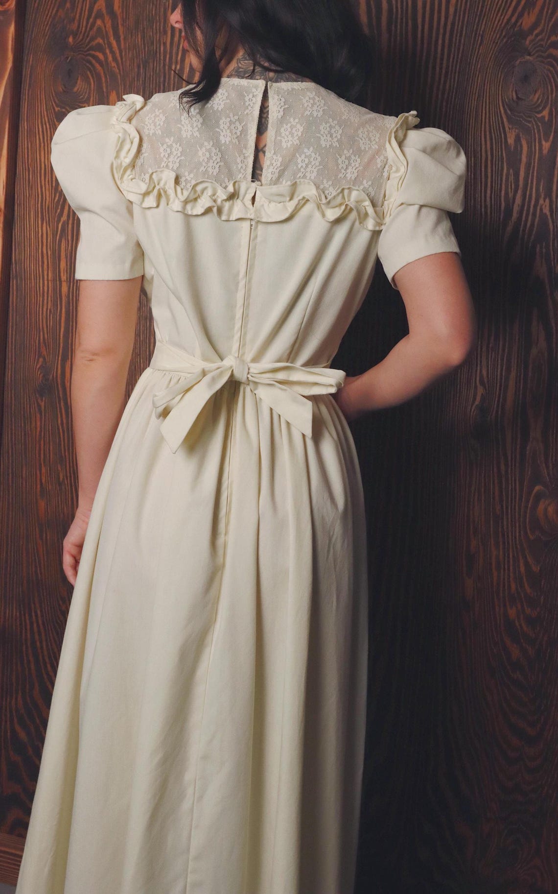 Vintage Edwardian Cottage Core White Dress for Wedding or Reception - Etsy