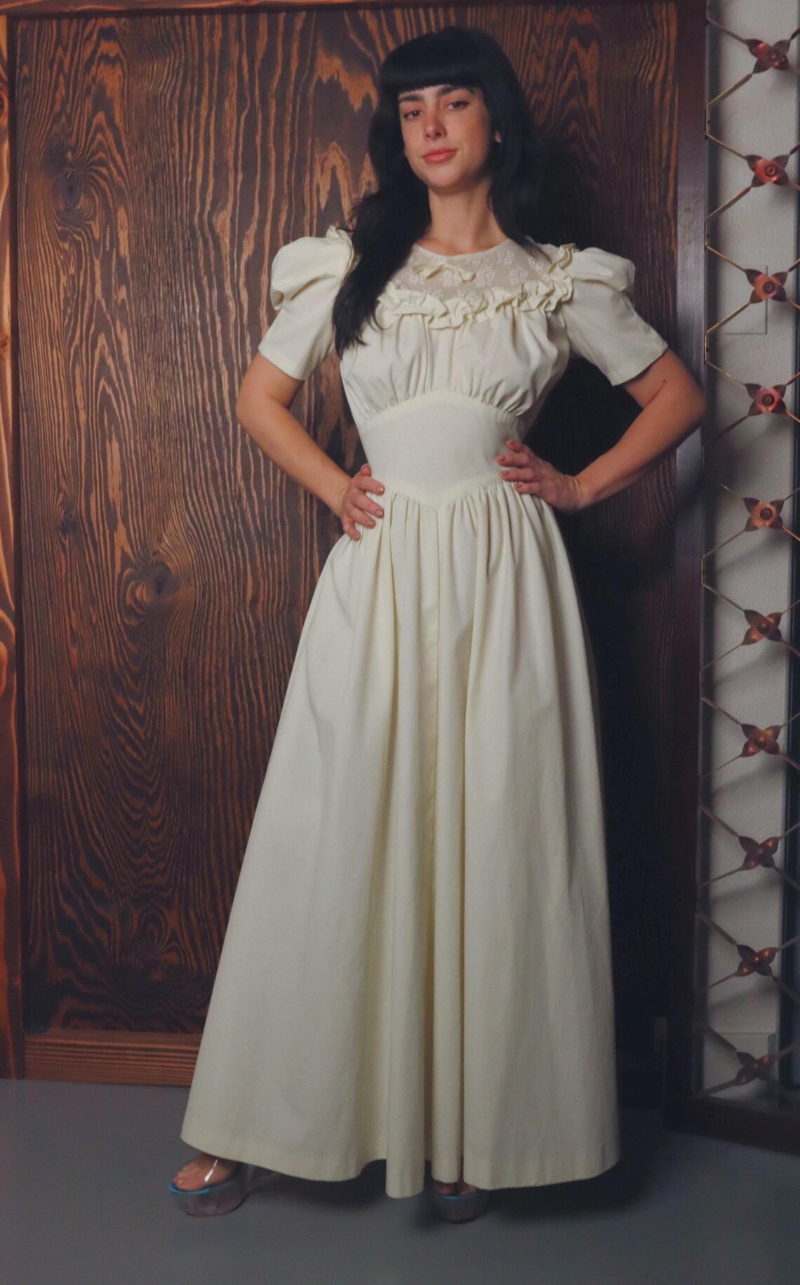 Vintage Edwardian Cottage Core White Dress for Wedding or Reception - Etsy