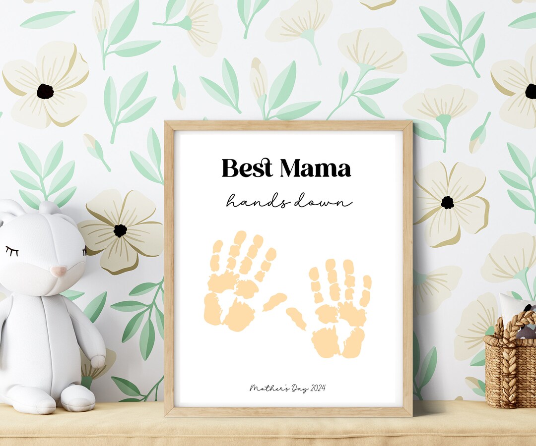 Mother's Day Printable Handprint Craft Kids Toddler Craft Activity Just ...