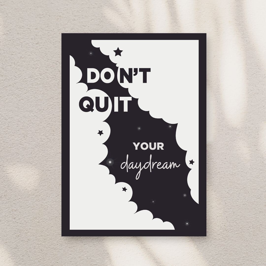 Digital Motivational Poster for Office Time Management Art ...