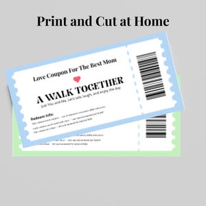 Printable Coupon Book for Mom | Mother's Day Gift (digital Download) - Etsy