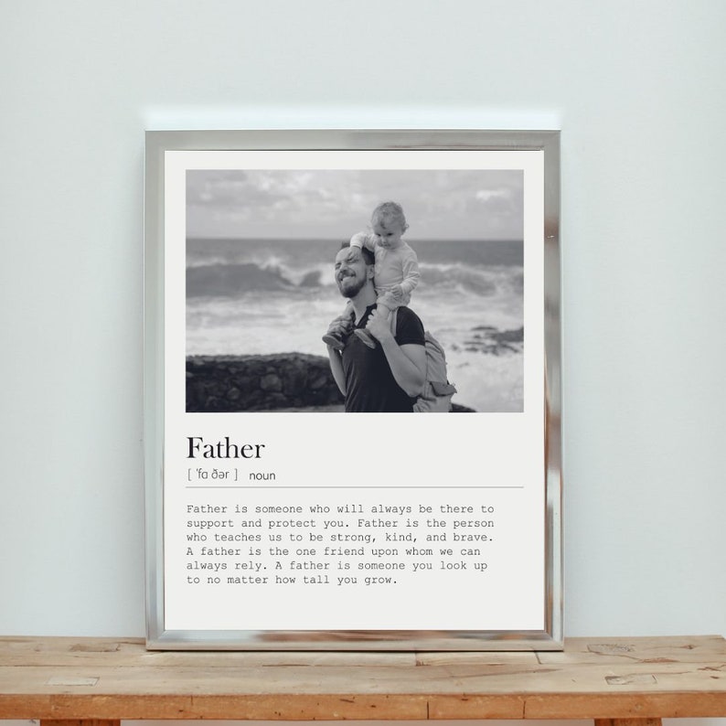 Dad Definition Print Father's Day Gift Print for Pap New Daddy ...