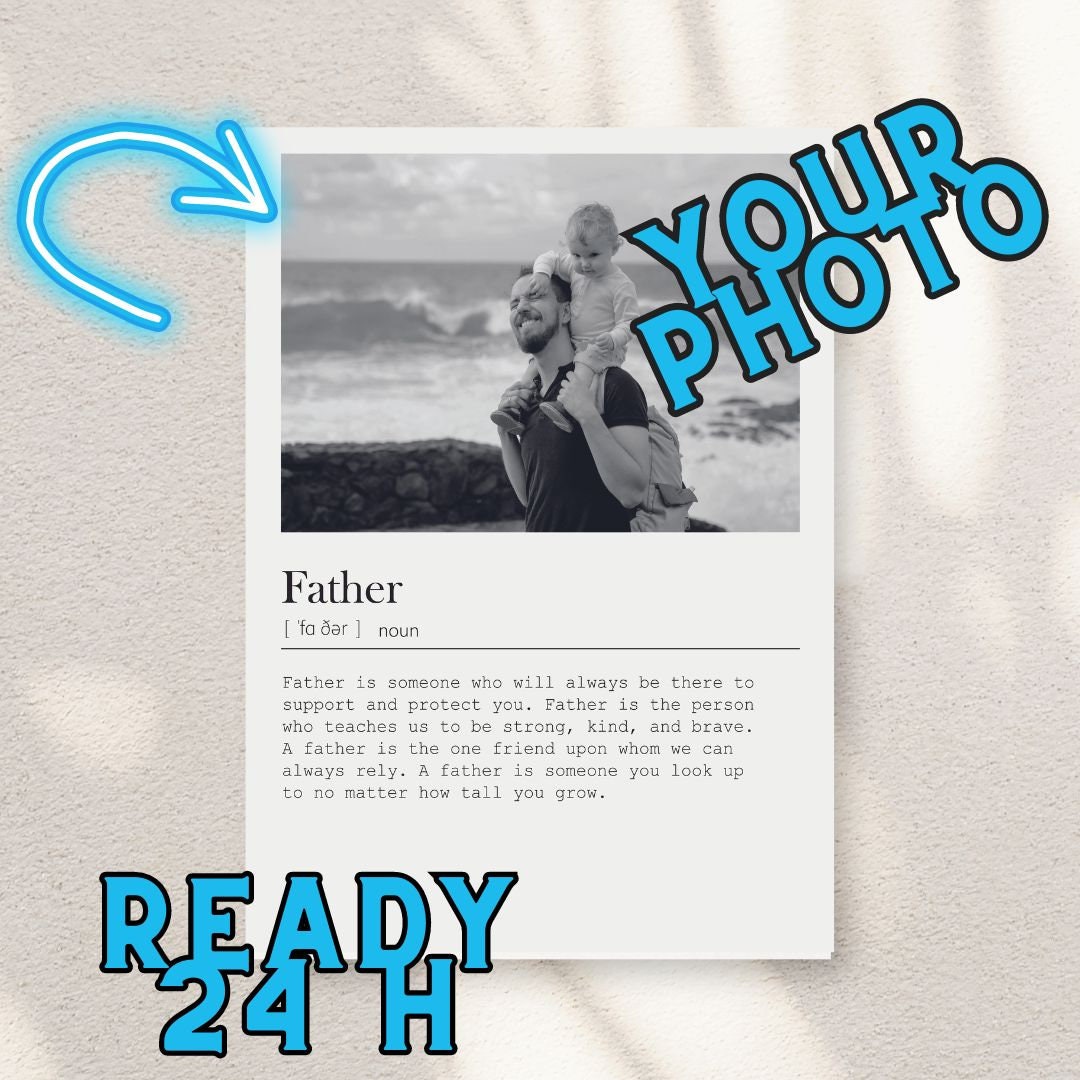 Dad Definition Print Father's Day Gift Print for Pap New Daddy ...