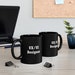 UX-UI Designer: Fun Coffee Mug, Black Glossy Ceramic Mug, 11oz Perfect ...