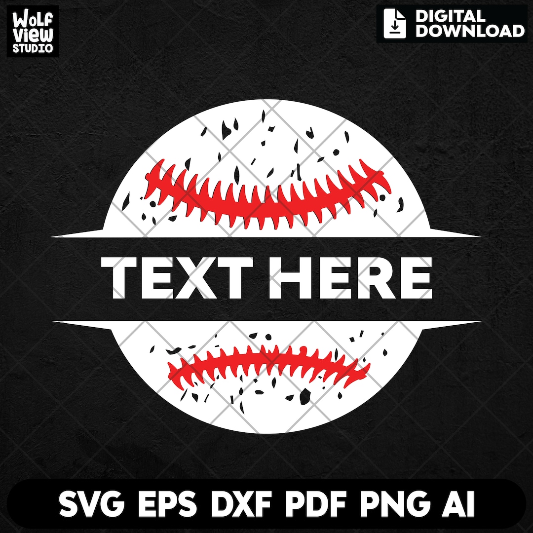 Split Baseball Svg, Split Softball Svg, Baseball Shirt, Baseball Name ...
