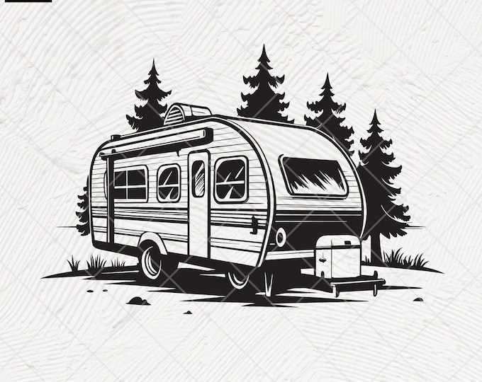 Retro Caravan Camper Model With Internal Furnishings and Gift Box Asst ...
