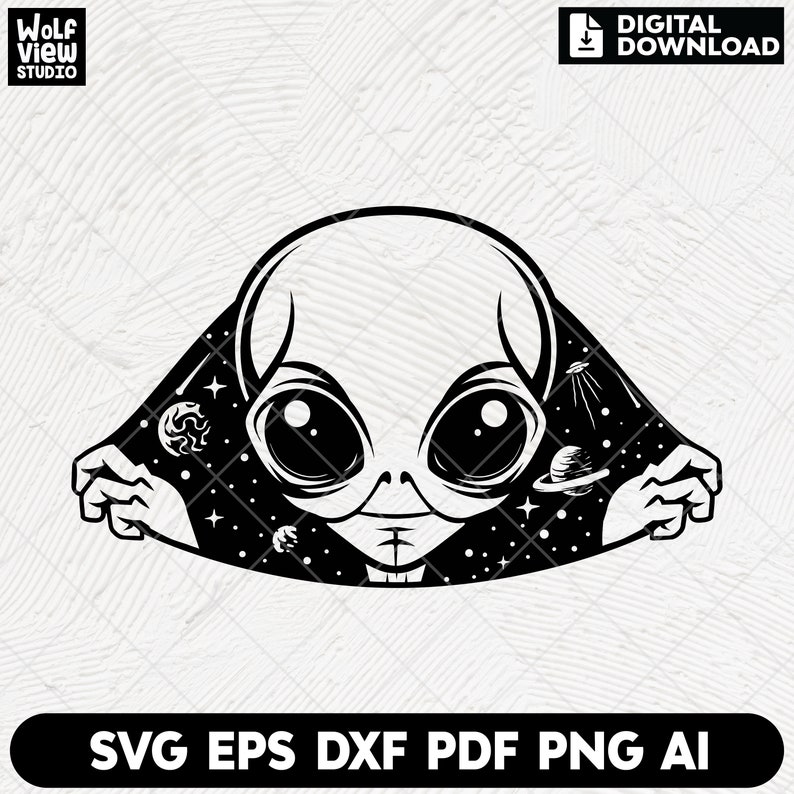 Alien Face Svg, Alien Svg, Alien Png, Alien Silhouette, Alien Shirt Svg ...