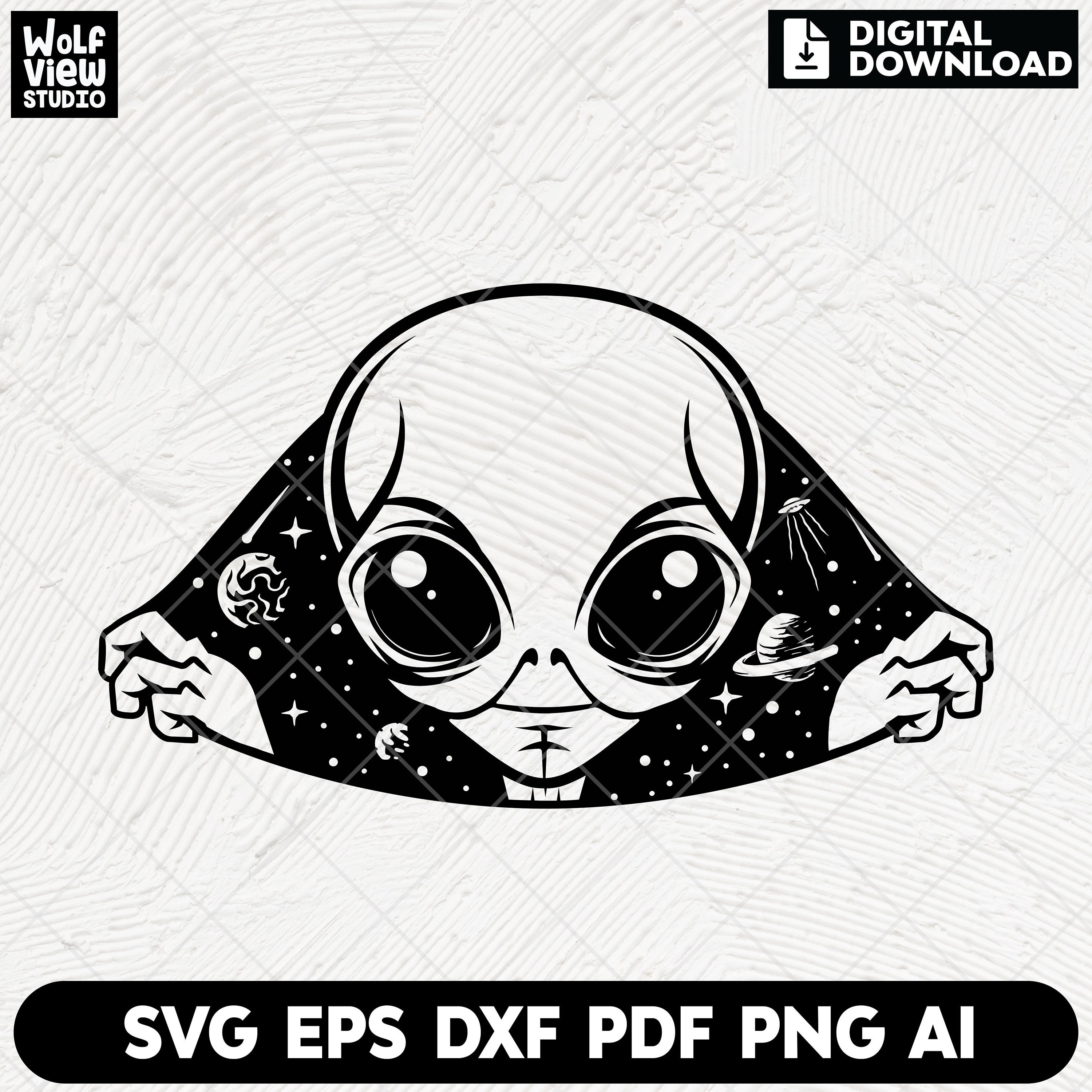 Alien Face Svg, Alien Svg, Alien Png, Alien Silhouette, Alien Shirt Svg ...
