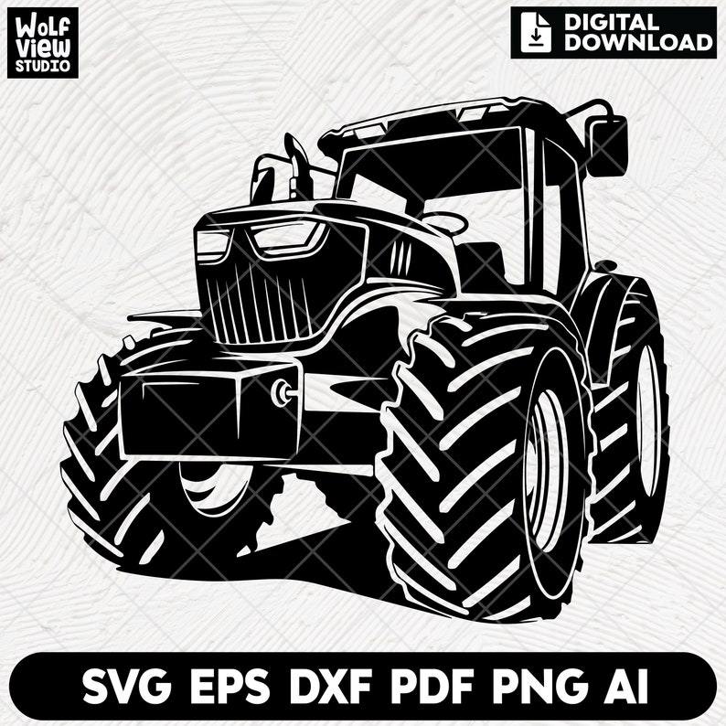 Farm Tractor Svg, Tractor Svg, Farmer Svg, Tractor Cut Files, Tractor ...