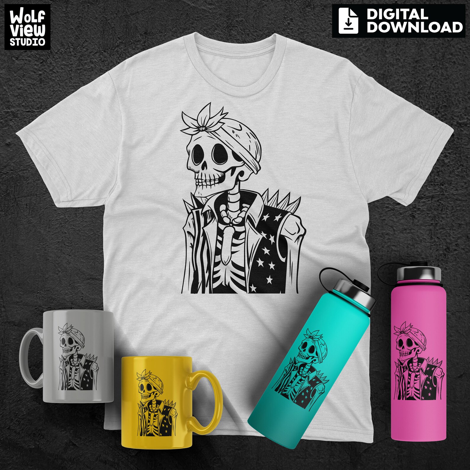 Skeleton Woman Svg, Skeleton Girl Svg, Horror Gothic Tattoo T-shirt ...