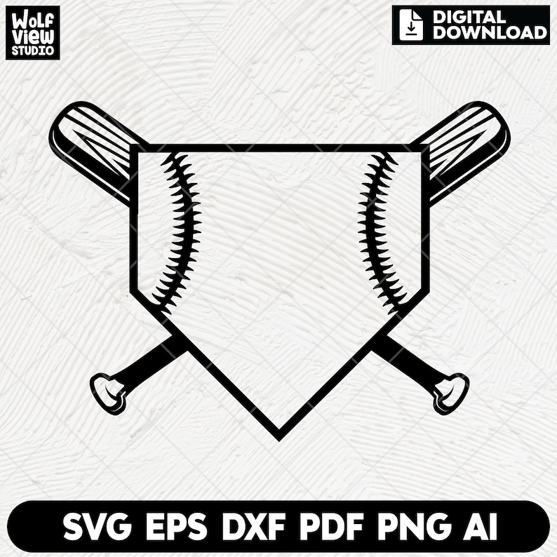 Home Plate Baseball SVG: Game Day Cut Files (digital Download) - Etsy