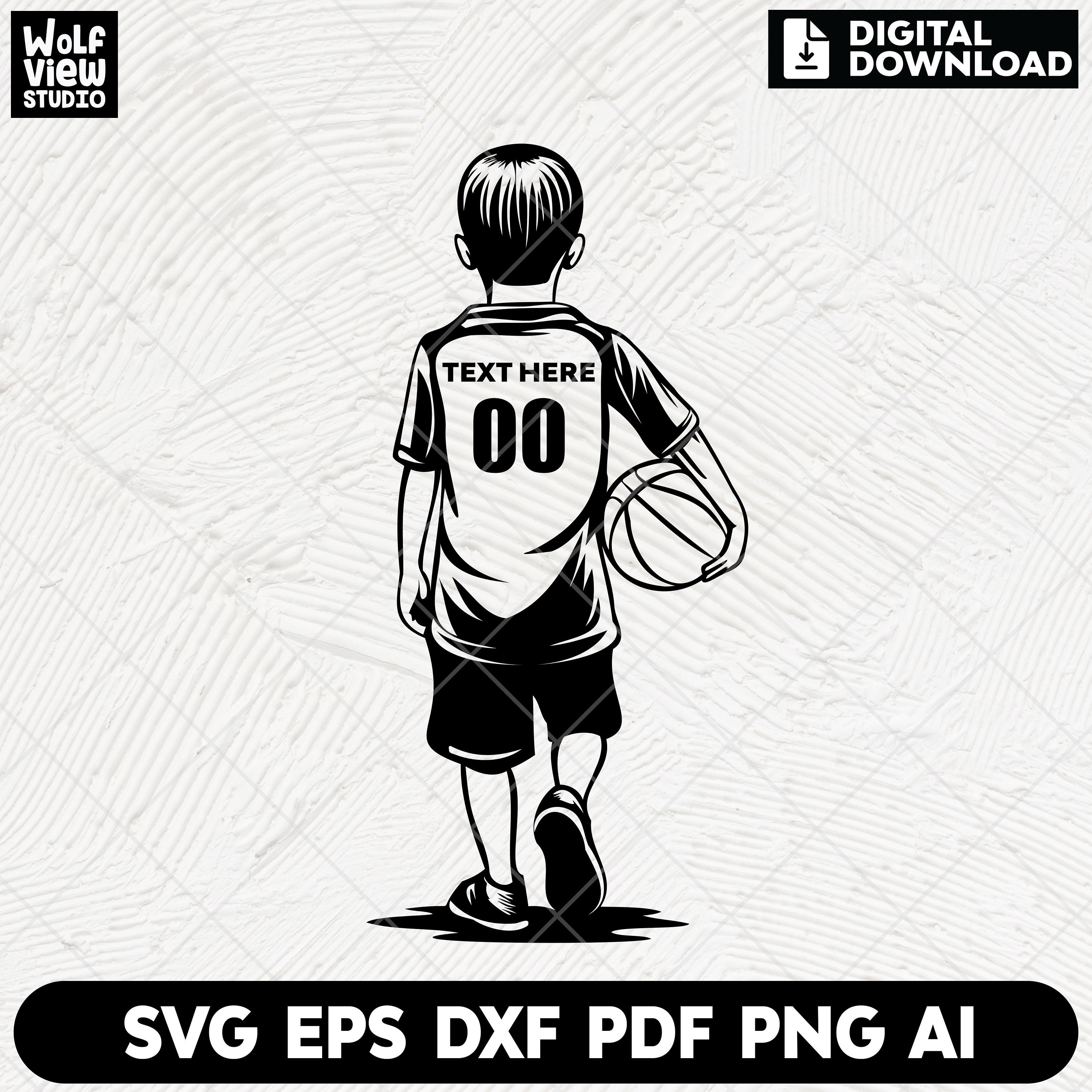 Basketball Kid Svg, Basketball Player Svg, Personalized Name Svg ...