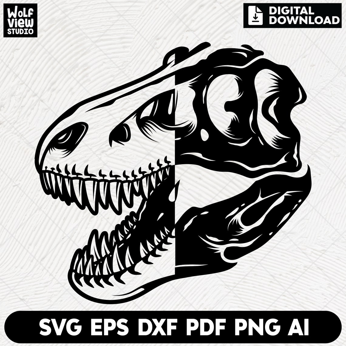 T-rex Skull Svg, Dinosaur Skull Svg, T-rex Svg, Dinosaur Svg, Dinosaur ...