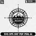 Compass and Mountains Svg, Traveler Svg, Wilderness SVG, Camper Png ...