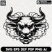 Angry Bull Svg, Bull Design Svg, Bull Head Svg, Bull Clipart, Angry ...