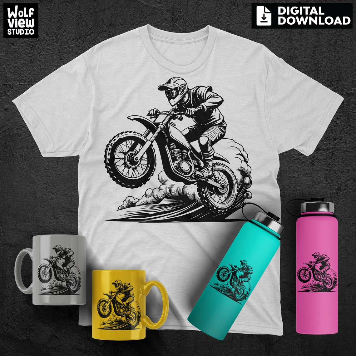 Motocross SVG, Motocross Racing Svg, Motocross Racer Svg, Dirt Bike Svg ...