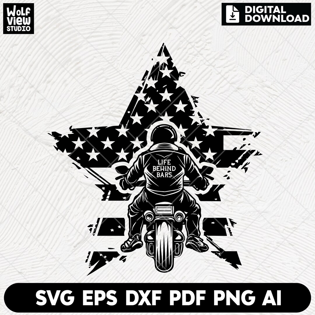 US Biker Svg, Motorcycle Rider Svg, Bike Club Shirt, US Life Behind ...