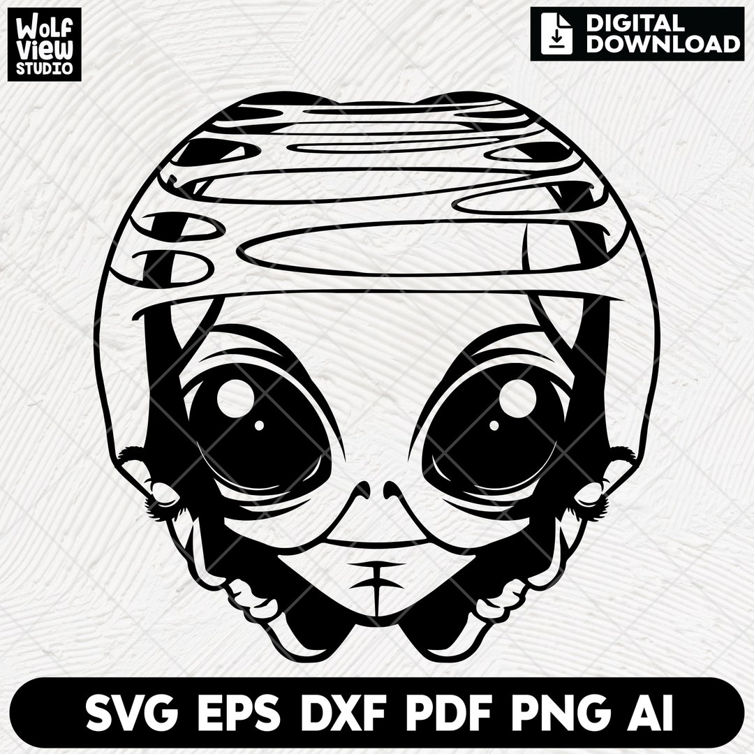 Alien Face Svg, Alien Svg, Alien Human Svg, Alien Silhouette, Alien ...