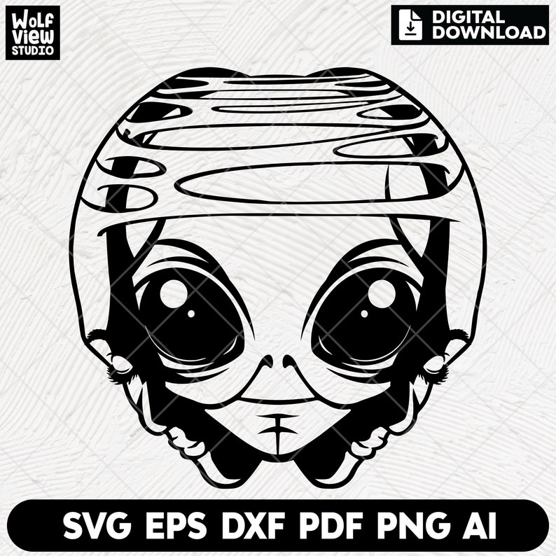 Alien Face Svg, Alien Svg, Alien Human Svg, Alien Silhouette, Alien ...