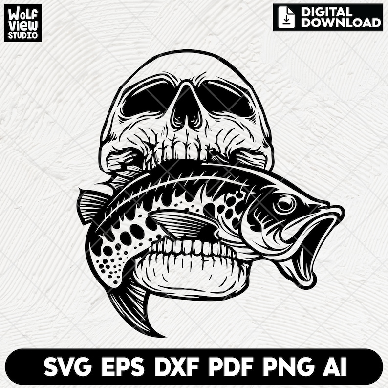 Skull Fisherman Svg, Skeleton Fisherman Svg, Fisherman Shirt Svg, Skull ...