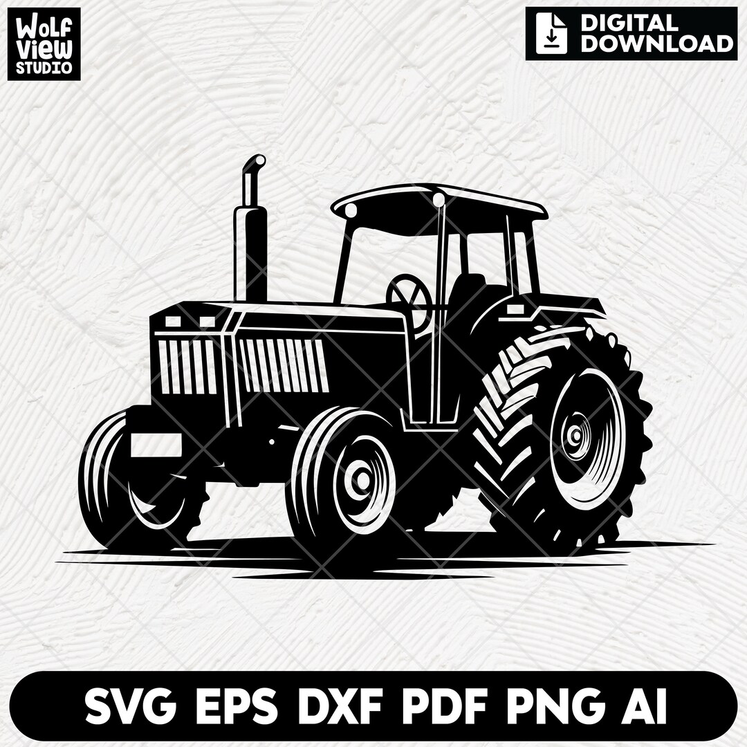 Farm Tractor Svg, Tractor Svg, Tractor Png, Farm Tractor Clipart, Farm ...