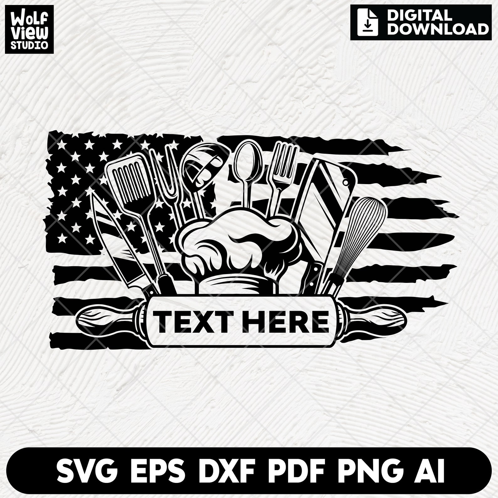 US Chef Tools Svg, Chef Dad Svg, Chef Svg, Cooking Tools Svg, Chef ...