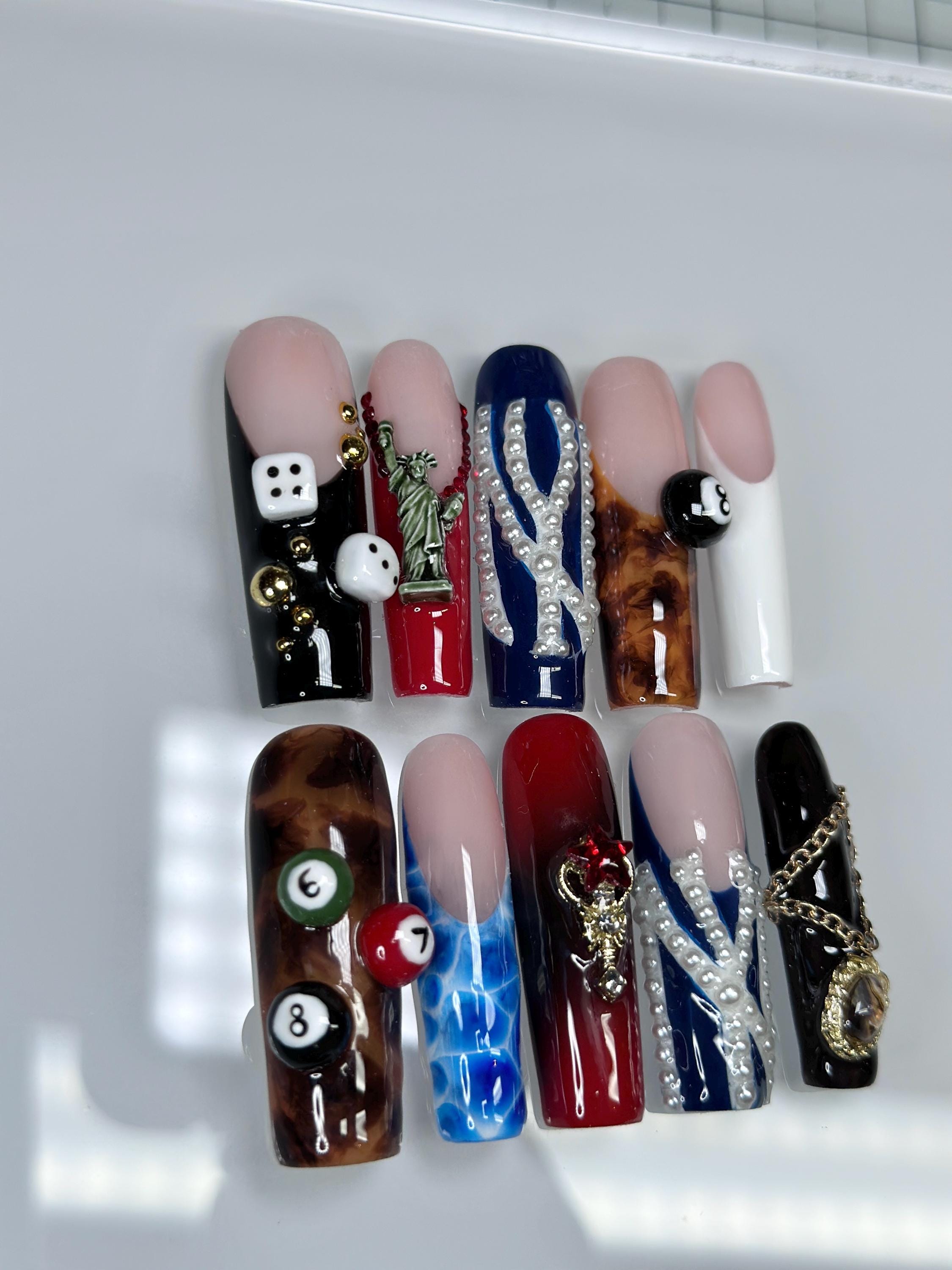 New York Inspired Nail Set - Etsy